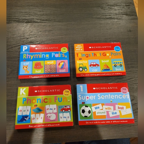 Scholastic | Toys | Scholastic Kids Learning Card Prek To Grade Set Of ...